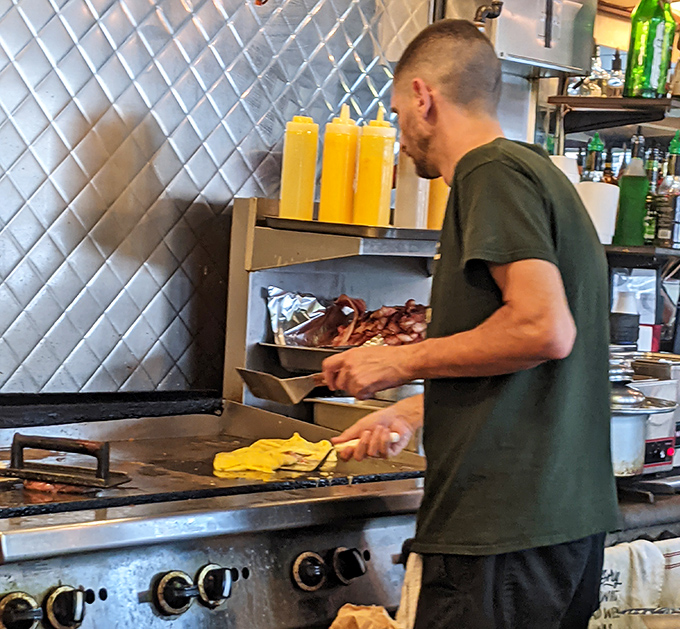 Cooking at Nadine's isn't about following trends; it's about honoring traditions. That spatula has flipped more eggs than most of us have had hot breakfasts.