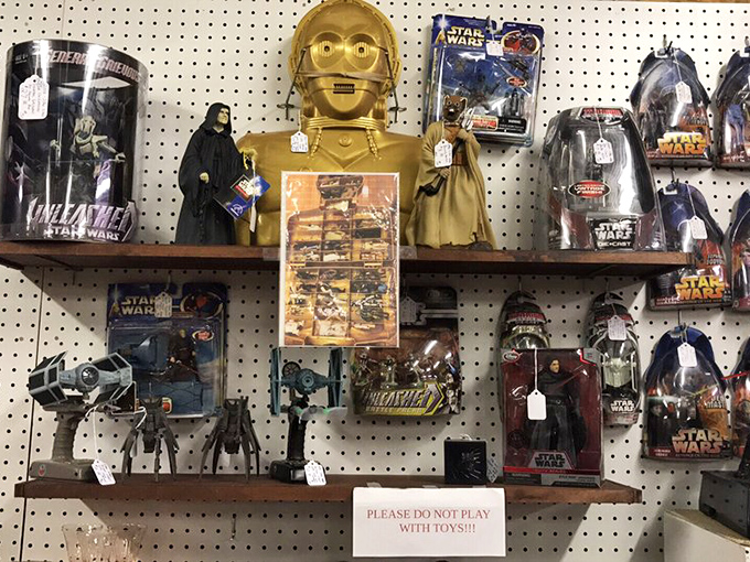 The Star Wars collection&mdash;where grown adults suddenly remember why they begged their parents for toys they weren't allowed to open.