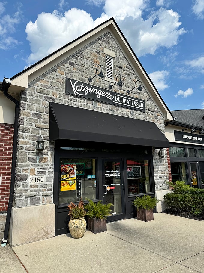 On sunny days, Katzinger's stone exterior practically glows with sandwich potential. The address&mdash;7160&mdash;might as well be coordinates to your next great meal. 