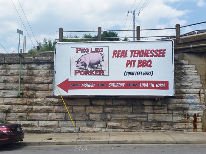 "REAL TENNESSEE PIT BBQ" isn't just signage&mdash;it's a bold declaration of authenticity in a world of pretenders and gas-powered shortcuts.