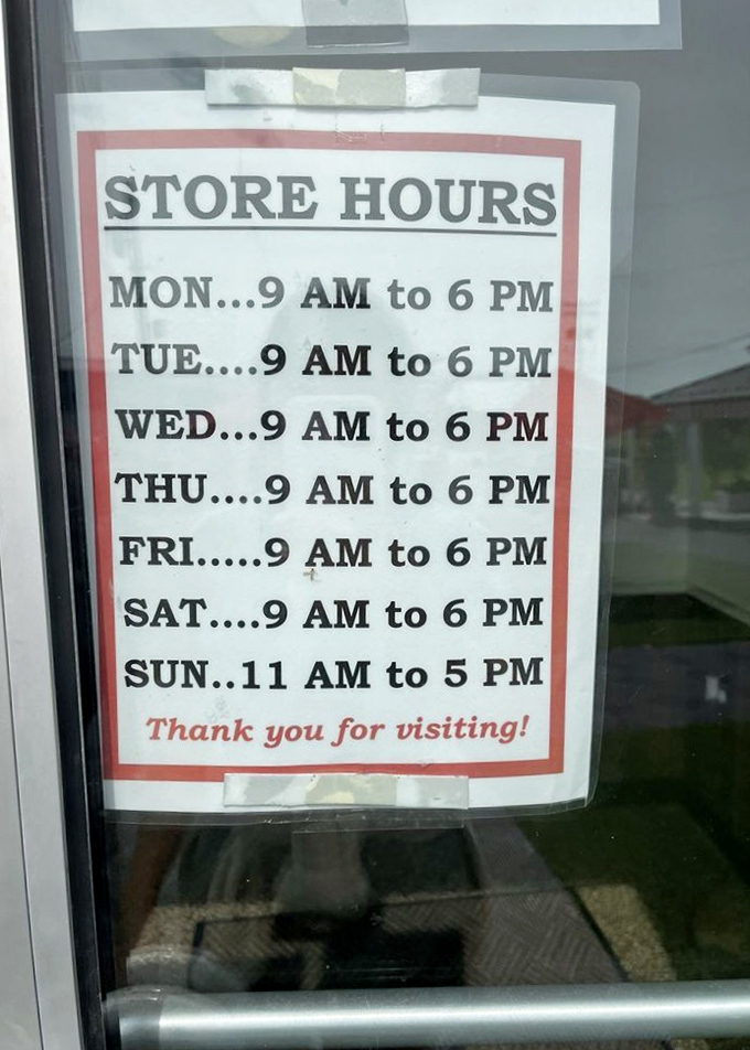 Even the store hours sign feels welcoming. Seven days of opportunity to experience cheese nirvana&mdash;the universe is clearly on your side.
