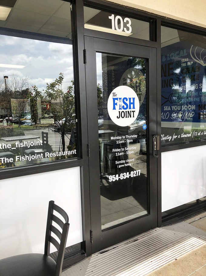 Hours posted on the door like a promise &ndash; "Yes, we'll be here when that fish sandwich craving hits at 2pm on a Thursday."