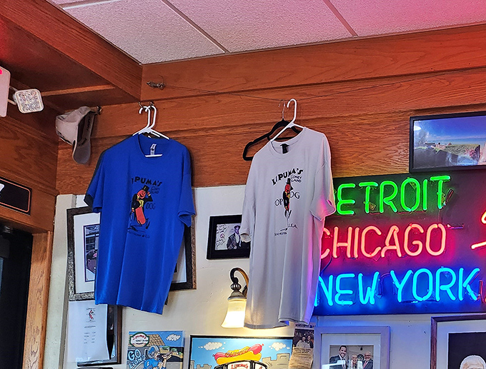 Wear your hot dog loyalty with pride! Lipuma's merch lets you take a piece of Rochester's coney culture home, neon sign not included.