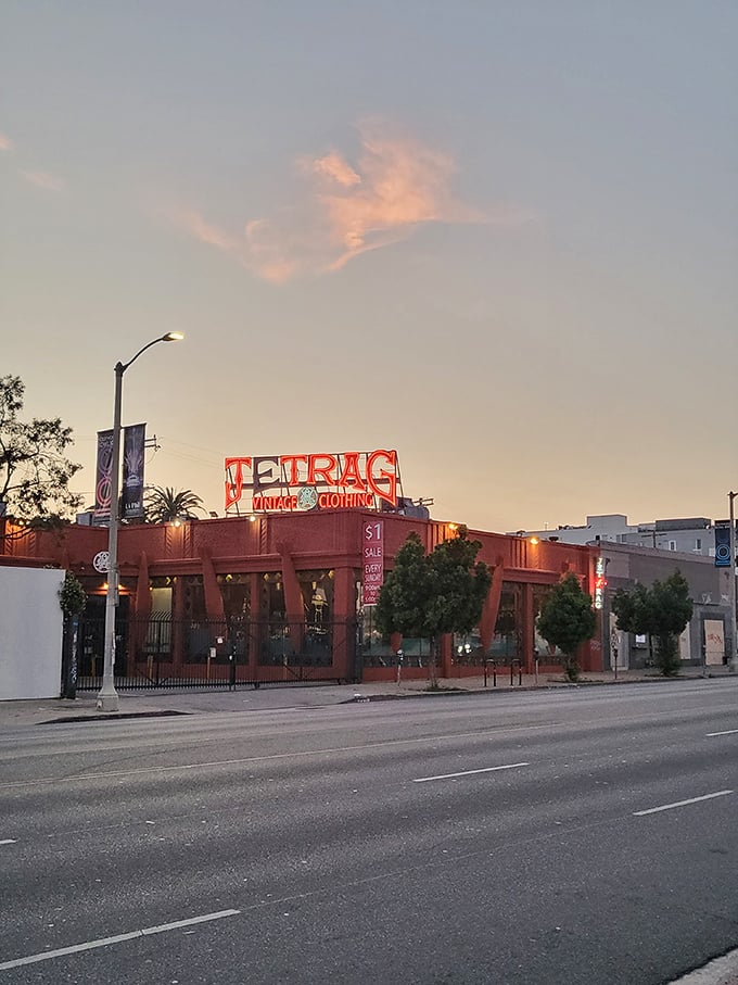 Street view reveals this thrift kingdom's humble exterior hiding an empire of secondhand treasures within.