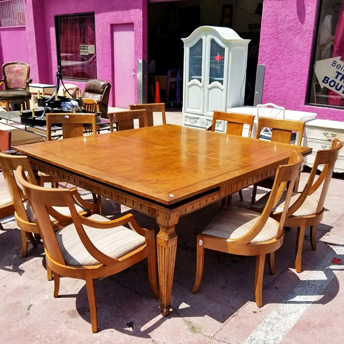 This dining set isn't just furniture &ndash; it's the stage where future Thanksgiving arguments and birthday celebrations are waiting to happen.