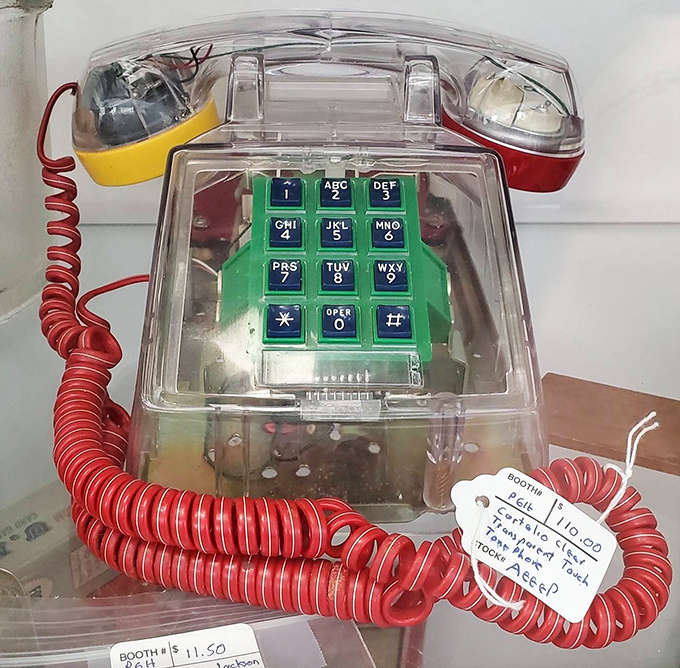 Before smartphones, this see-through wonder with its springy cord was cutting-edge technology. Now it's retro cool incarnate.