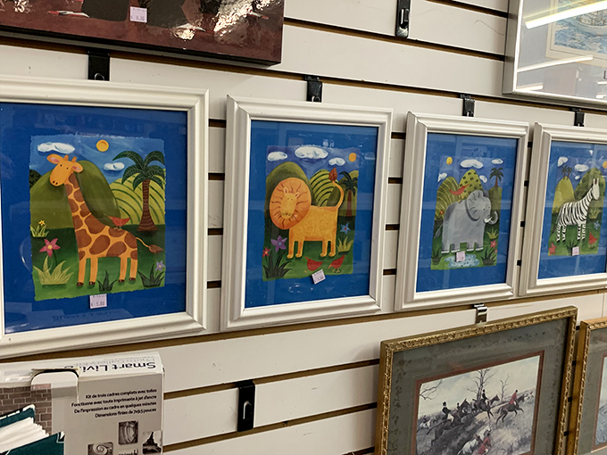 Whimsical wall art for the young and young-at-heart. These safari friends are ready to bring smiles to a nursery without the boutique price tag.