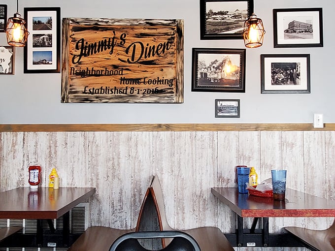 The wall decor proudly proclaims "Neighborhood. Home-Cooking. Established 8-1-2016"&mdash;a mission statement in wood that they live up to daily.