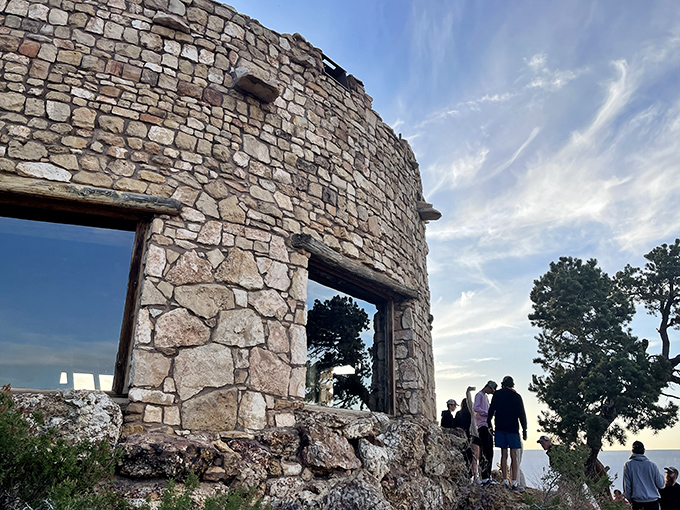 The stonework frames the sky like nature's perfect picture window&mdash;no filter can improve on this view.