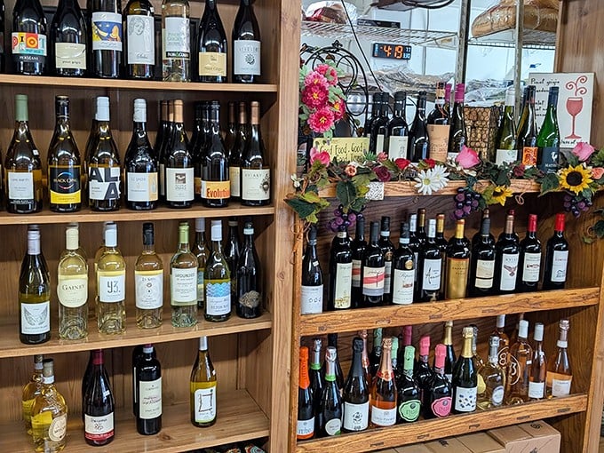 A wine selection that would make any sommelier nod approvingly &ndash; unexpected sophistication in this unassuming neighborhood market.