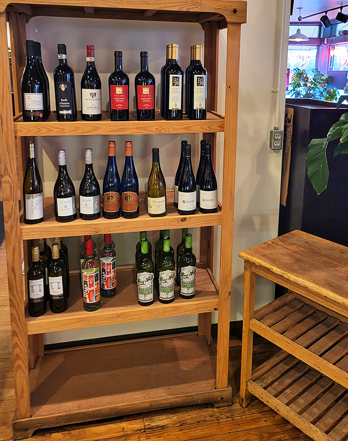 Wine selections that prove Katzinger's understands that sometimes a sandwich needs a sophisticated liquid companion to complete the experience.