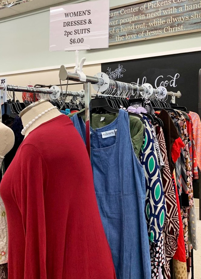 The women's clothing section offers everything from casual denim to elegant dresses at prices that make retail therapy actually therapeutic.
