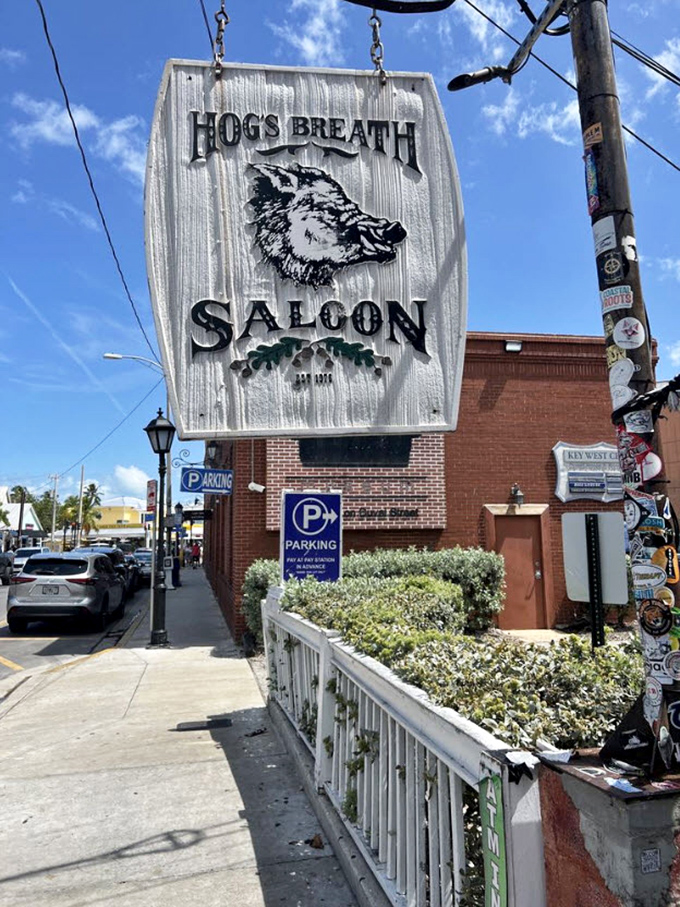 Hog's Breath Saloon's iconic sign has welcomed thirsty visitors to Duval Street for generations.