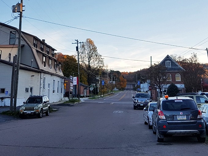 The view down Friendsville's main road promises the kind of peace that expensive meditation apps try to simulate.