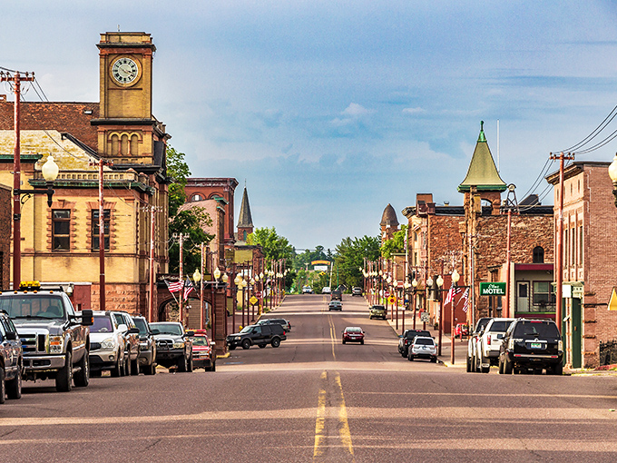 Sixth Street stretches toward the horizon with the quiet confidence of a place that's seen boom, bust, and everything in between.