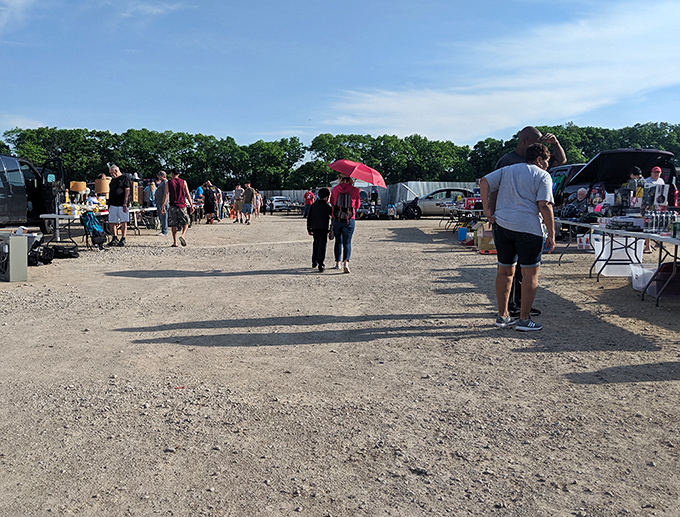 Treasure hunters navigate the weekend flea market &ndash; the drive-in's alter ego where one person's castoffs become another's gold.