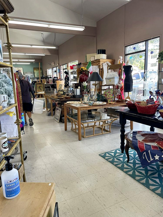 Clean, organized aisles make treasure hunting less "archaeological dig" and more "curated museum experience"—with hand sanitizer for good measure!