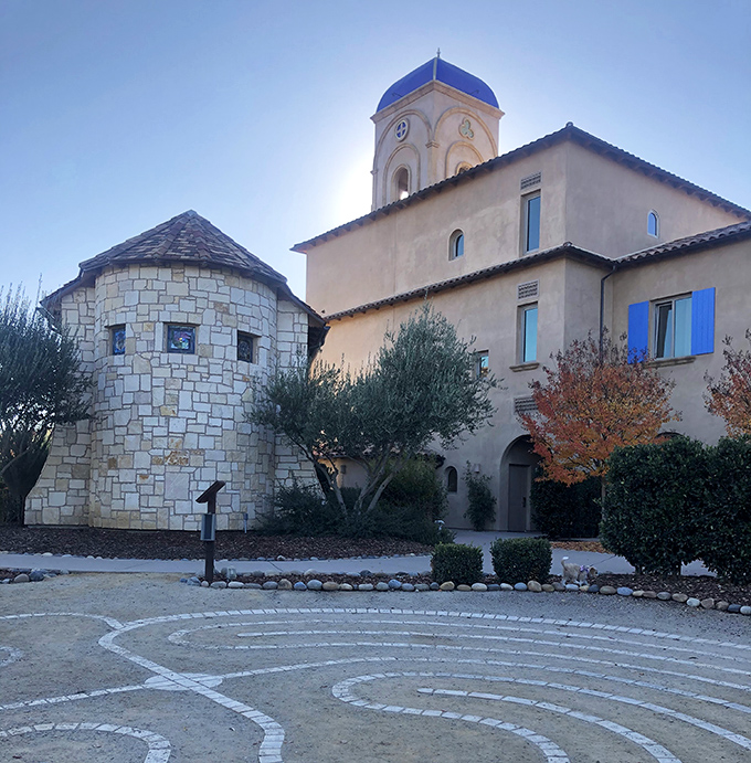 Mediterranean-inspired architecture with that distinctive blue dome creates a European escape without the jet lag or passport requirements.
