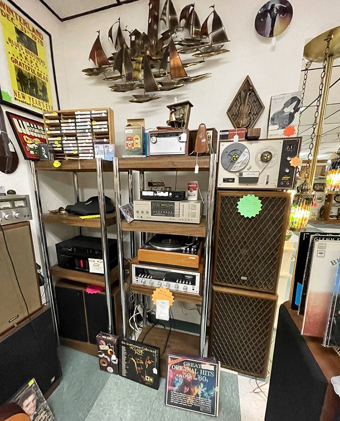 Vintage audio equipment that reminds us when listening to music was an intentional activity, not just background noise for scrolling.