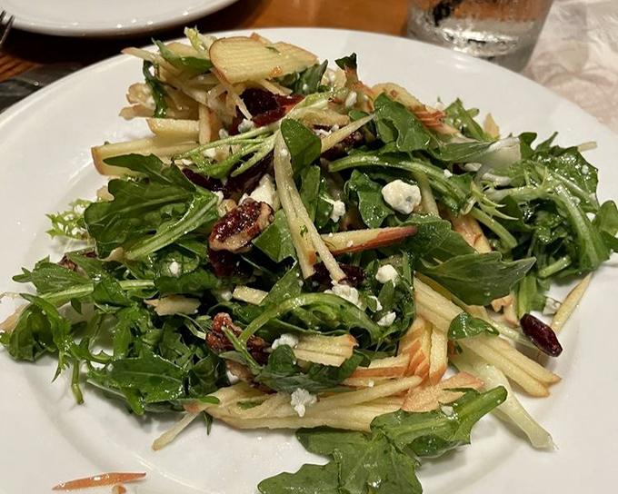 A salad that doesn't apologize for being a salad&mdash;crisp, bright, and assertive enough to hold its own against steakhouse heavyweights. 