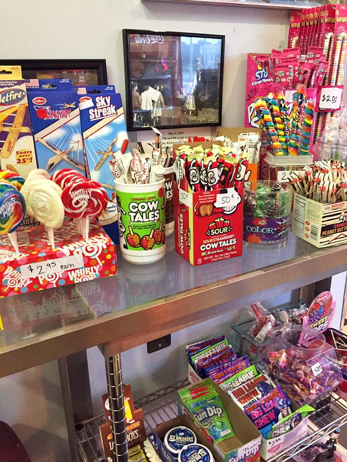 The candy counter that makes adults suddenly remember being eight years old with a quarter burning a hole in their pocket.
