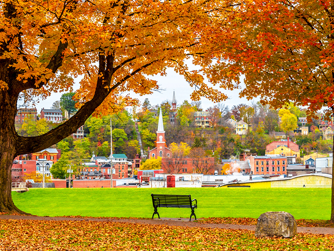 Autumn in Galena frames the town in nature's Instagram filter &ndash; no photo editing required when Mother Nature handles the art direction.