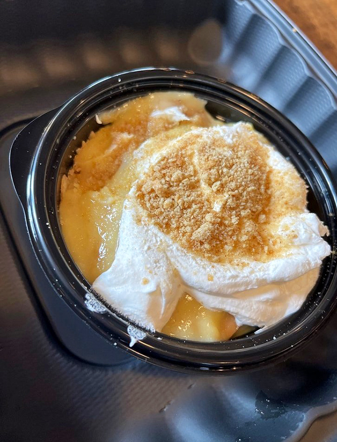 Banana pudding that whispers sweet nothings to your taste buds while the graham cracker topping adds the perfect textural mic drop.