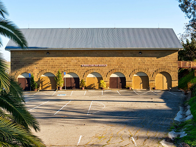 The Camel Barns' stone arches tell stories of Benicia's military past, now housing history instead of hay and horses.