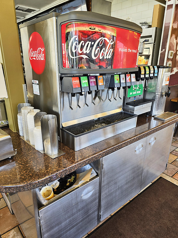 The soda fountain &ndash; that nostalgic hub where free refills and the perfect ice-to-soda ratio still matter in an increasingly complicated world.