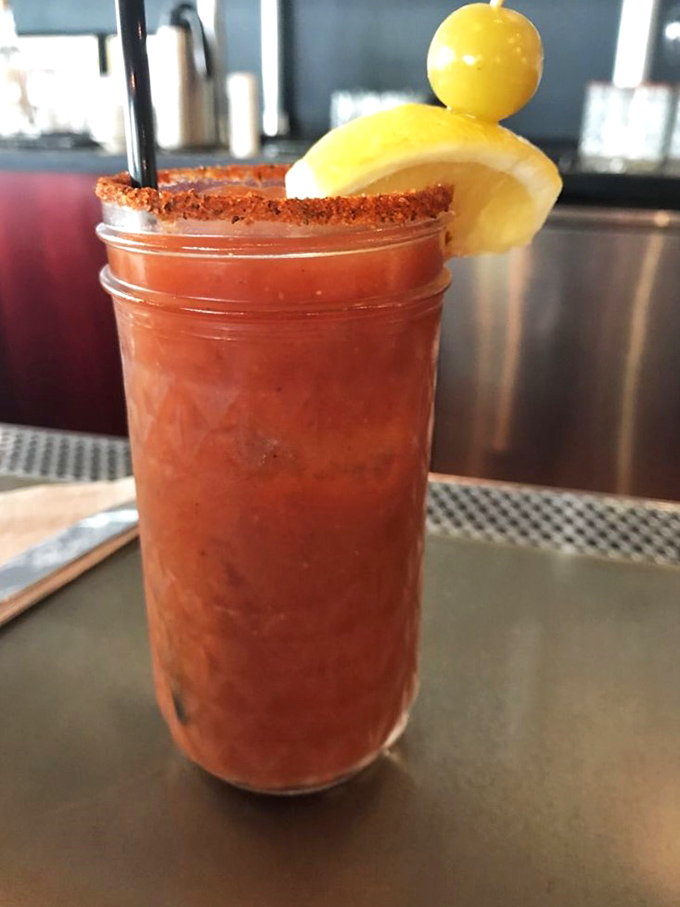 This isn't just a Bloody Mary&mdash;it's a spicy liquid appetizer with enough garnish to count as its own food group.