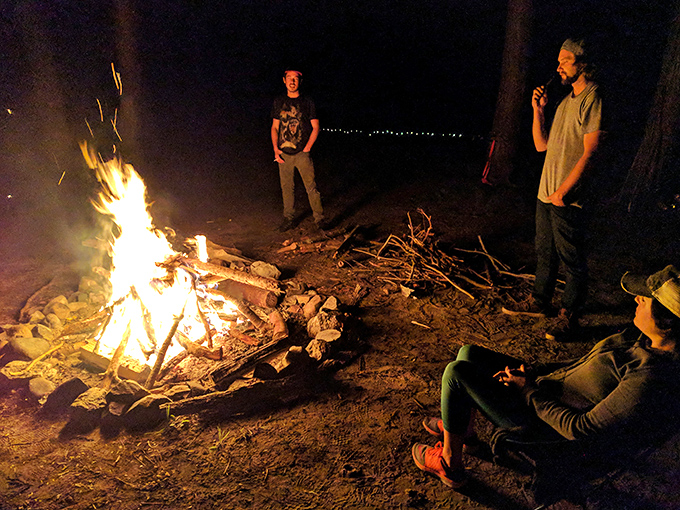 Campfire conversations hit different under a canopy of stars. Some of life's most memorable stories are shared when phones are stashed and flames dance.