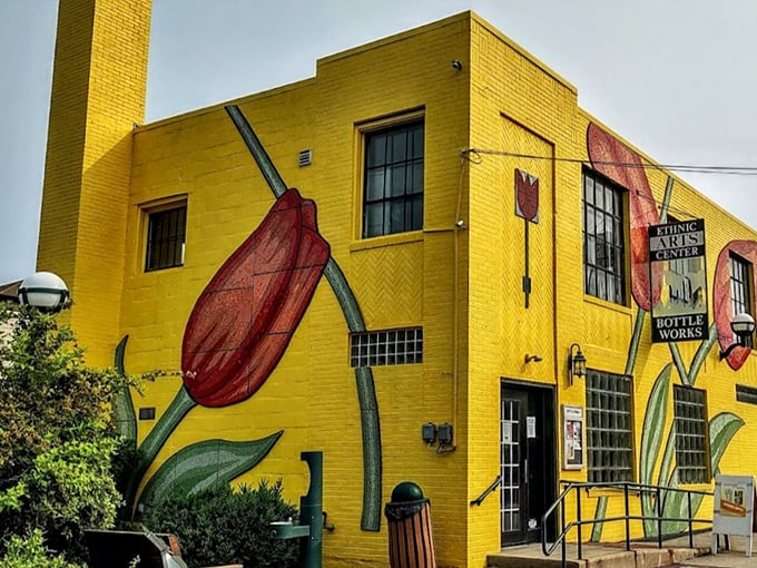 The Bottle Works Ethnic Arts Center blooms with vibrant murals that celebrate Johnstown's cultural tapestry&mdash;proving retirement here is anything but beige.