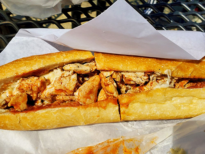 Buffalo chicken cheesesteak: Philadelphia tradition meets Buffalo heat in a sandwich that should have its own theme music.