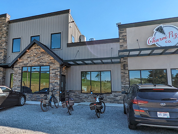 Even in Amish country, pizza finds a way. This modern establishment proves that good food concepts are universal, adapting to every community they touch.