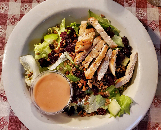 This chicken Caesar salad somehow makes eating healthy feel like cheating, with perfectly grilled chicken and a dressing worth bottling.