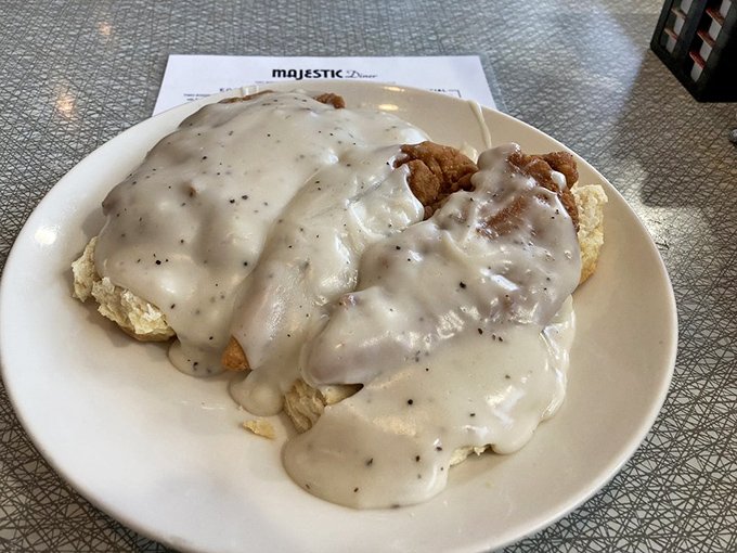 Biscuits swimming in pepper gravy&mdash;the Southern equivalent of a warm hug from your grandmother after you've had a rough day.