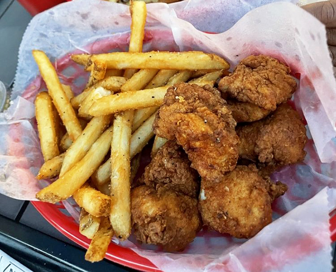 Chicken nuggets and fries&mdash;childhood favorites all grown up and ready to remind you why some classics never need reinvention.