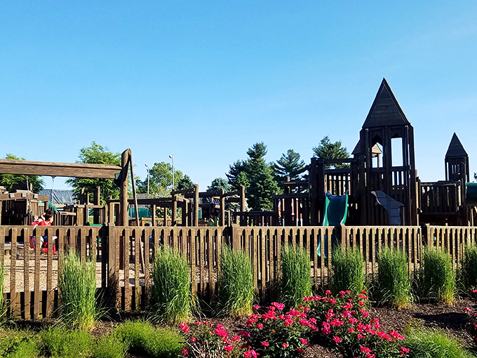 Even the playgrounds in New Holland are built with old-fashioned craftsmanship, much like the meals that draw food lovers to this corner of Pennsylvania.
