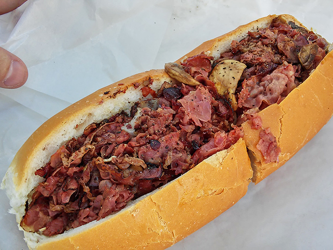 The corned beef sandwich &ndash; a mountain of thinly sliced, perfectly seasoned meat that makes you wonder why you'd eat anything else.