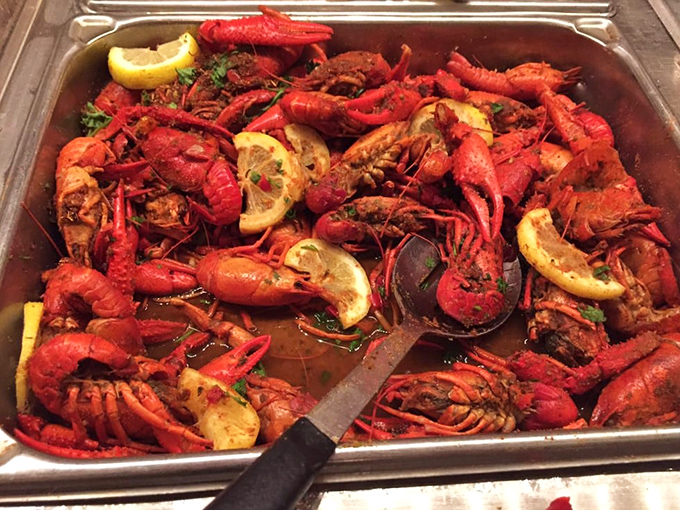 Crawfish bathed in lemon and spices&mdash;like tiny lobsters that threw the party of the year and invited you to dive in.