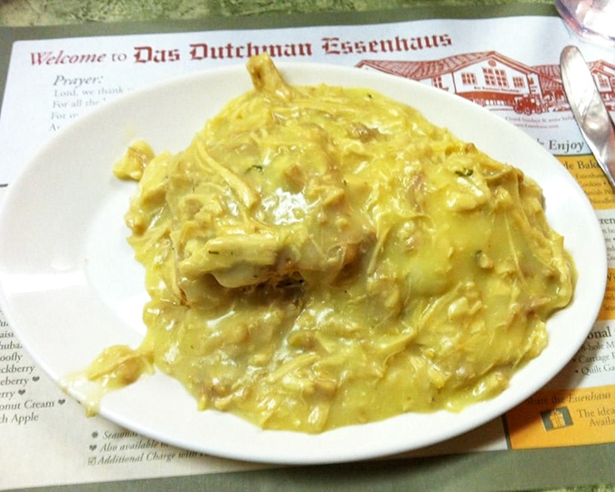 Chicken and biscuits swimming in golden gravy&mdash;the kind of dish that makes you understand why people write country songs about going home.