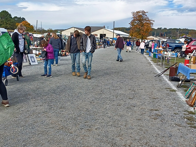 Weekend warriors of the flea market scene scan tables for hidden gems. The thrill of the hunt brings people together.