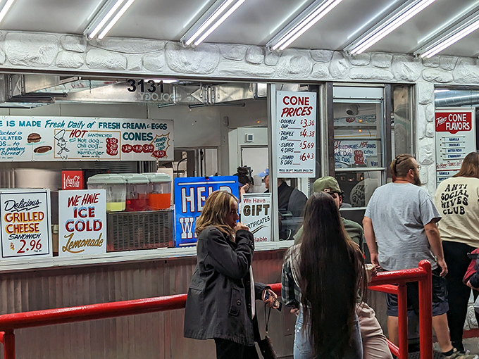 The line at Leon's&mdash;a cross-section of Milwaukee society united by the universal language of frozen custard cravings.