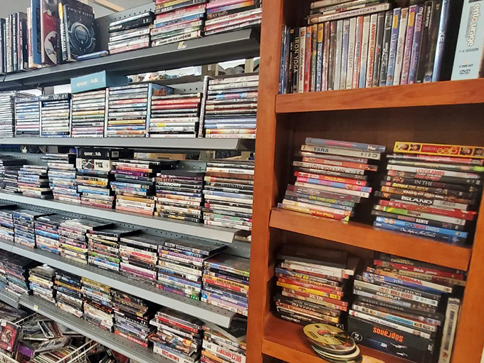 DVD heaven for movie buffs who still appreciate physical media—because sometimes streaming just doesn't offer that obscure 90s comedy you're craving.