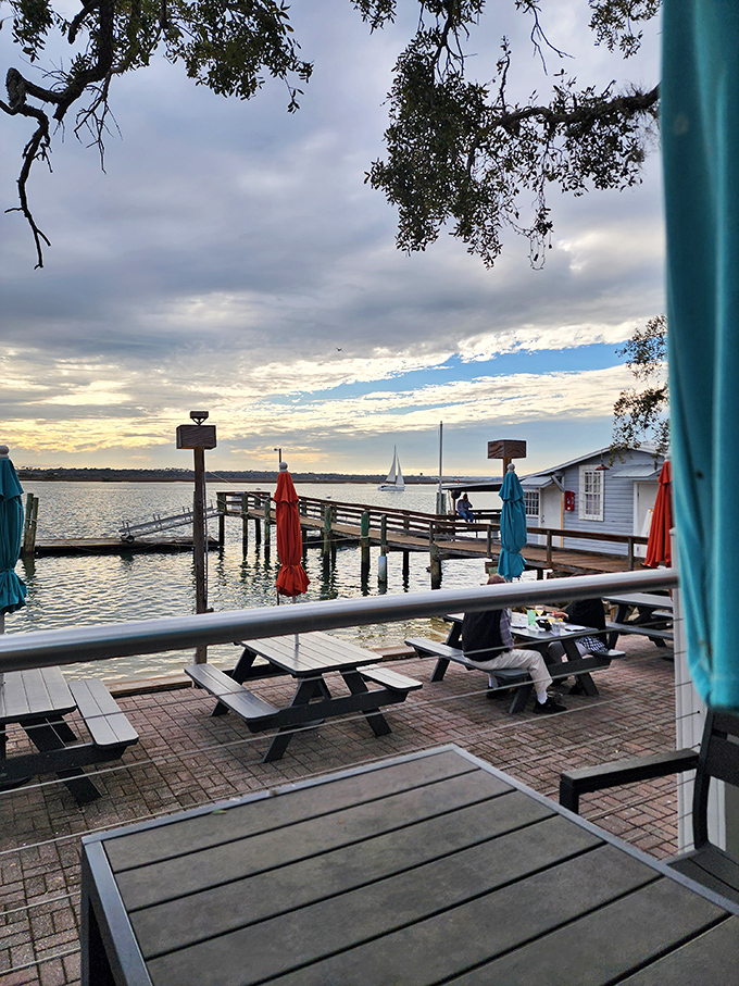 Sunset dining at its finest &ndash; where the sky performs its daily color show as sailboats glide by, perfectly timed to your dessert arrival.