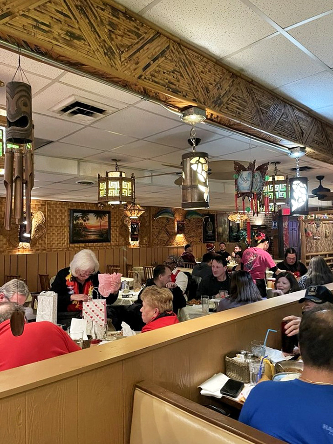 The dining room buzzes with the energy of people who've discovered something special. Conversations pause only for appreciative bites.