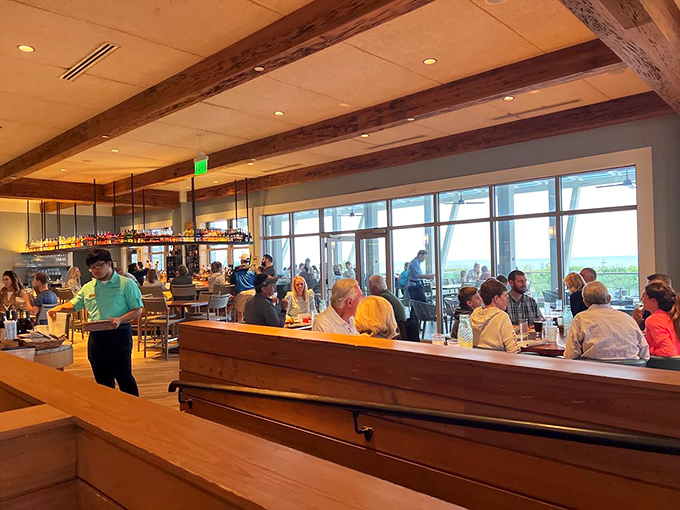 Happy diners proving that good food is the universal language everyone speaks fluently here.