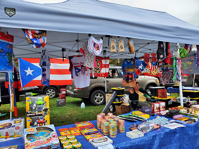 The flea market equivalent of a variety show where everything gets top billing.