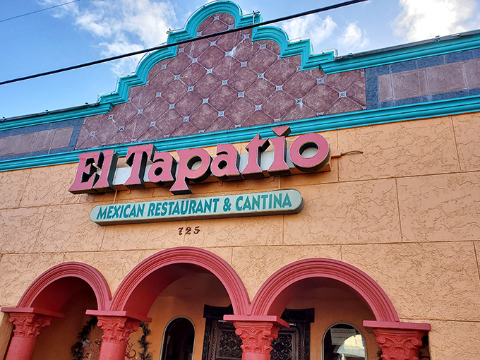 El Tapatio's vibrant fa&ccedil;ade promises flavor fiesta inside. Mexican cuisine that doesn't need a passport but still takes your taste buds on a delicious journey.