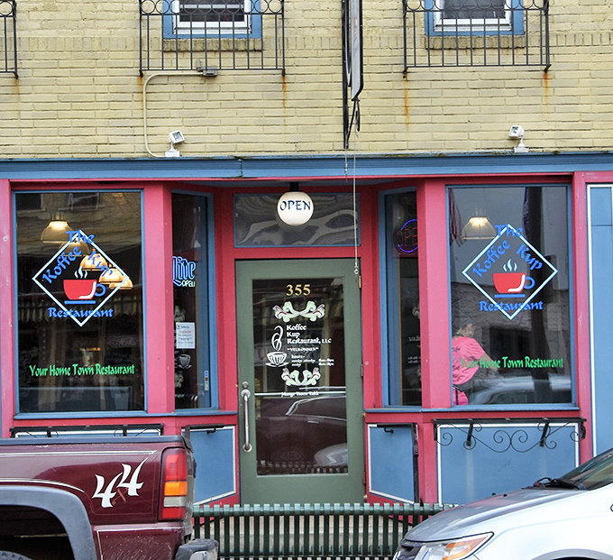 The storefront's colorful charm stands out on Main Street &ndash; "Your Home Town Restaurant" isn't just a slogan, it's the absolute truth.